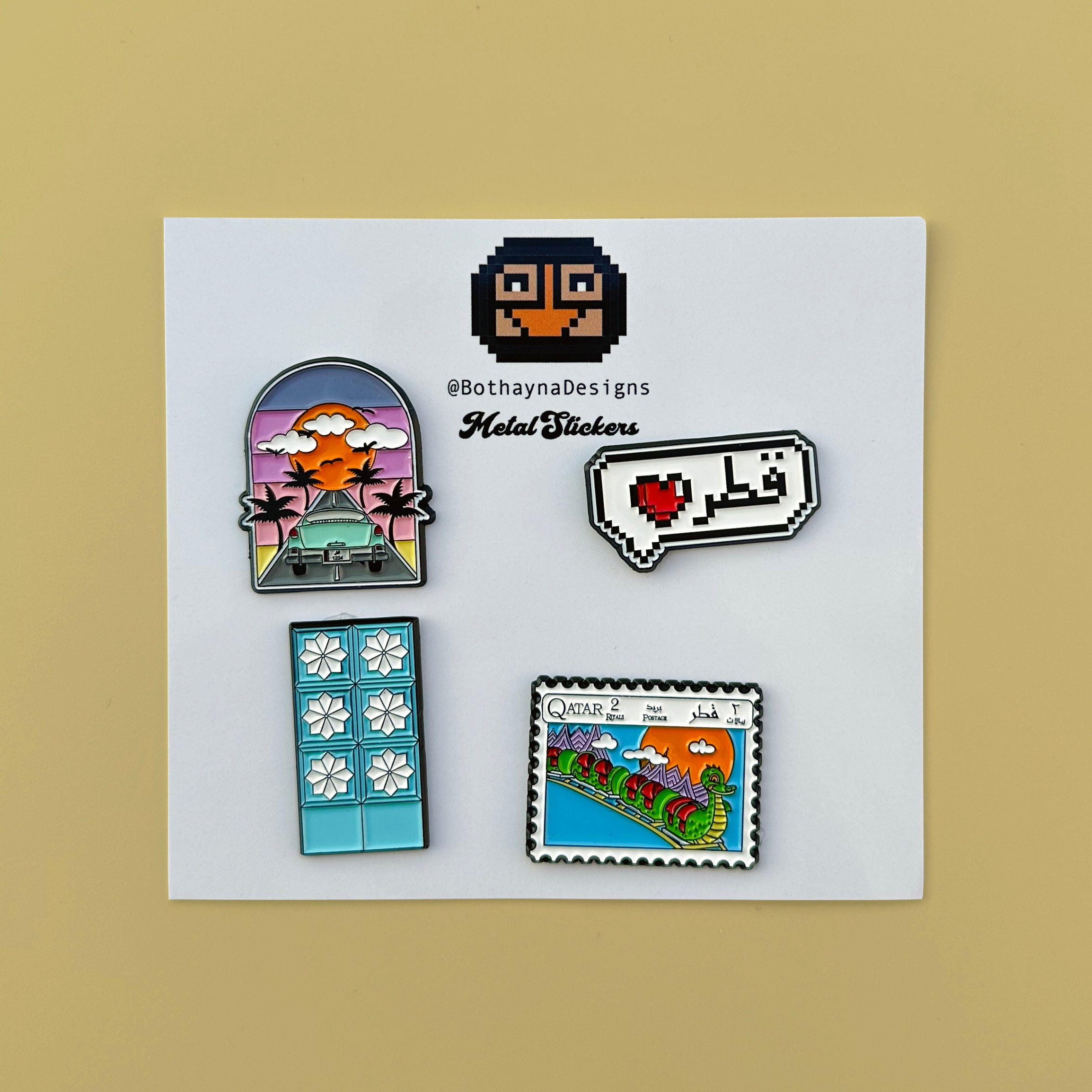 Metal Stickers - Qatar edition – bothaynadesigns